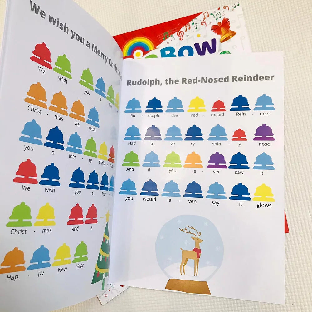 Christmas Rainbow Score Book 1 (For Rainbow Bells and Piano Stickers ...